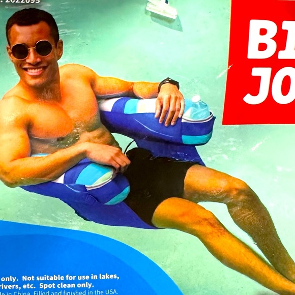 Big Joe | Other | Big Joe Lazy Lounger Sling Float Green And Blue ...